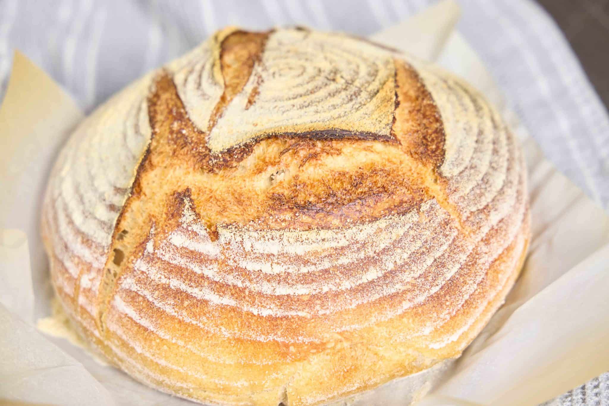 Making sourdough bread: times and temps