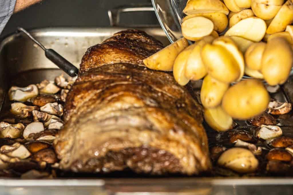 Rolled brisket recipe: temping a joint of beef