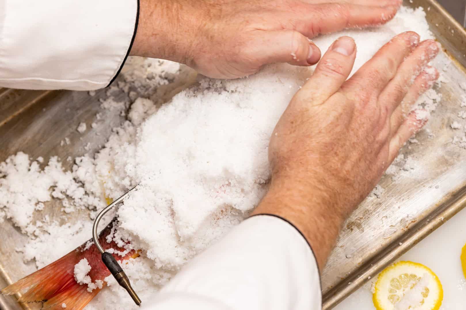 salt-crusted red snapper recipe and temps | ThermoWorks