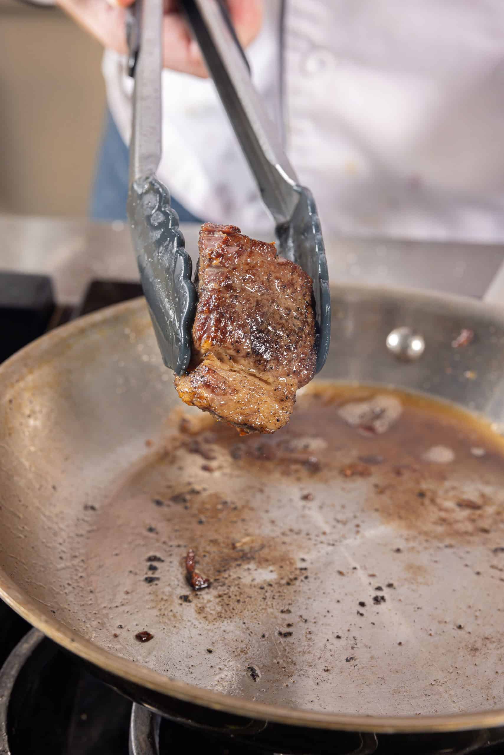 Beef Brisket Confit with Goat Cheese Polenta