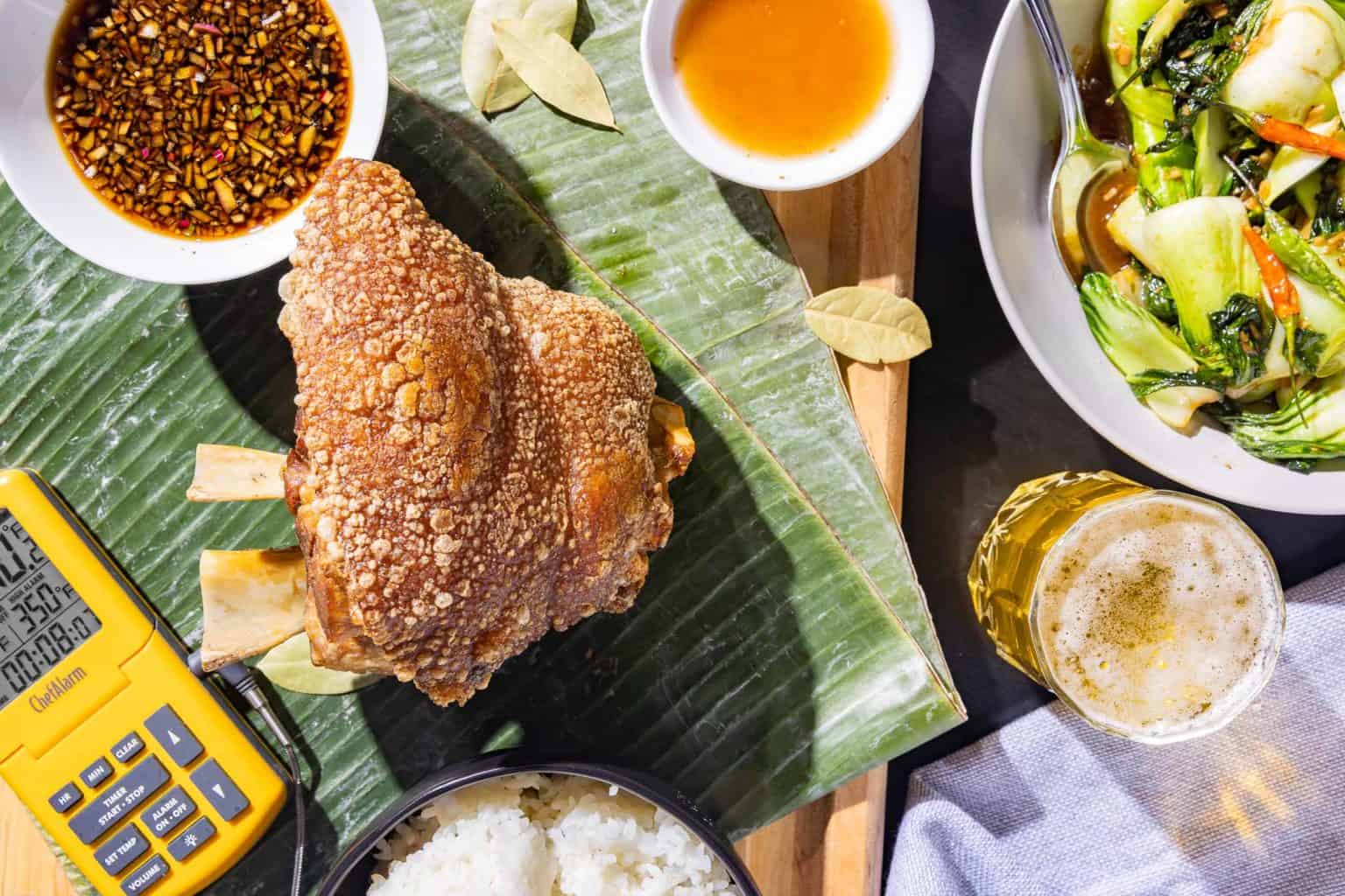 Crispy Pork Pata: Recipe for a Crisp and Tender Filipino Cut | ThermoWorks Crispy Pork Pata: Recipe for a Crisp and Tender Filipino Cut | ThermoWorks