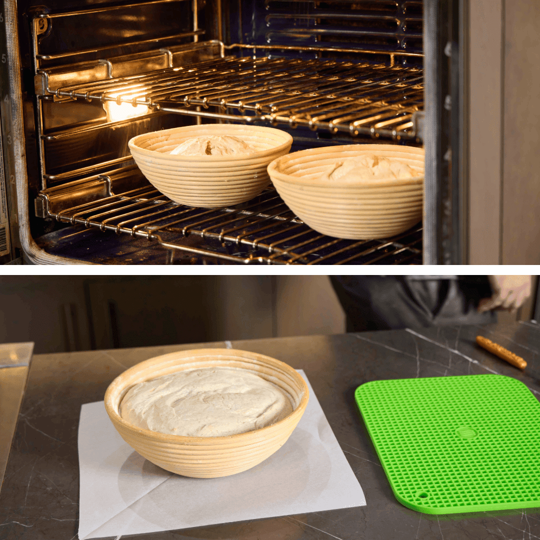 Making sourdough bread: times and temps